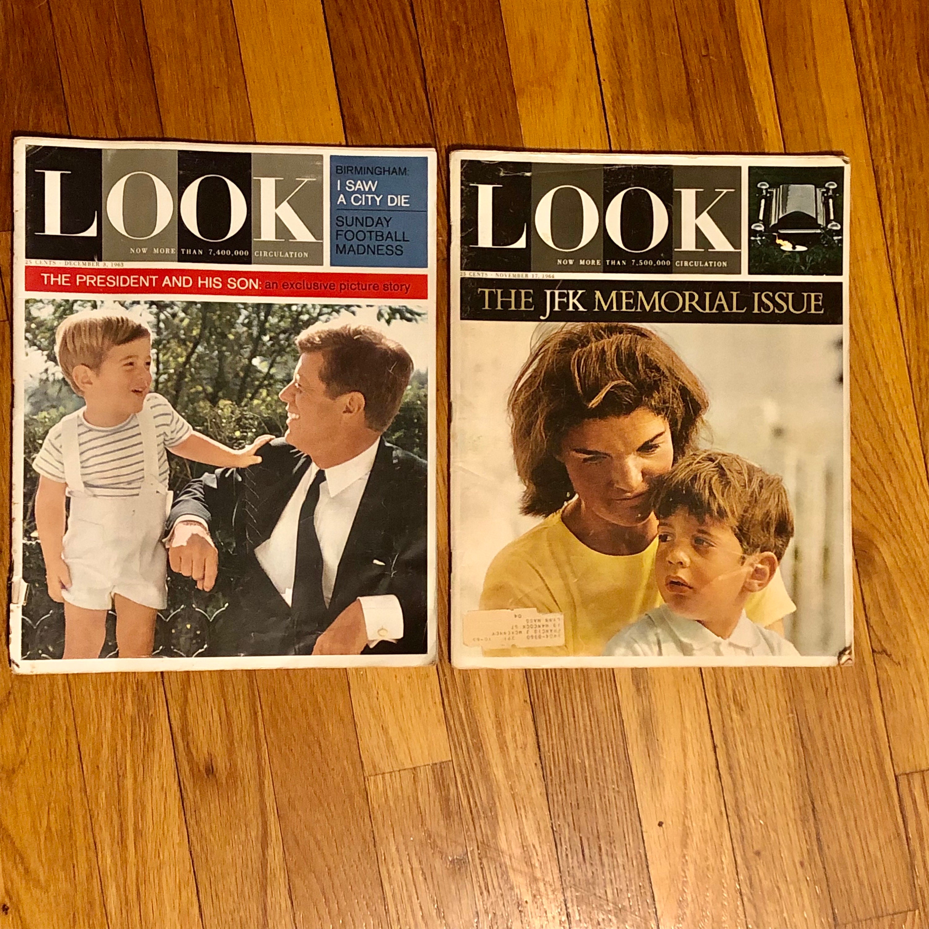 Vintage Look Magazines Lot of 2 JFK Memorial Issues December 3, 1963 and November 17, 1964 ...