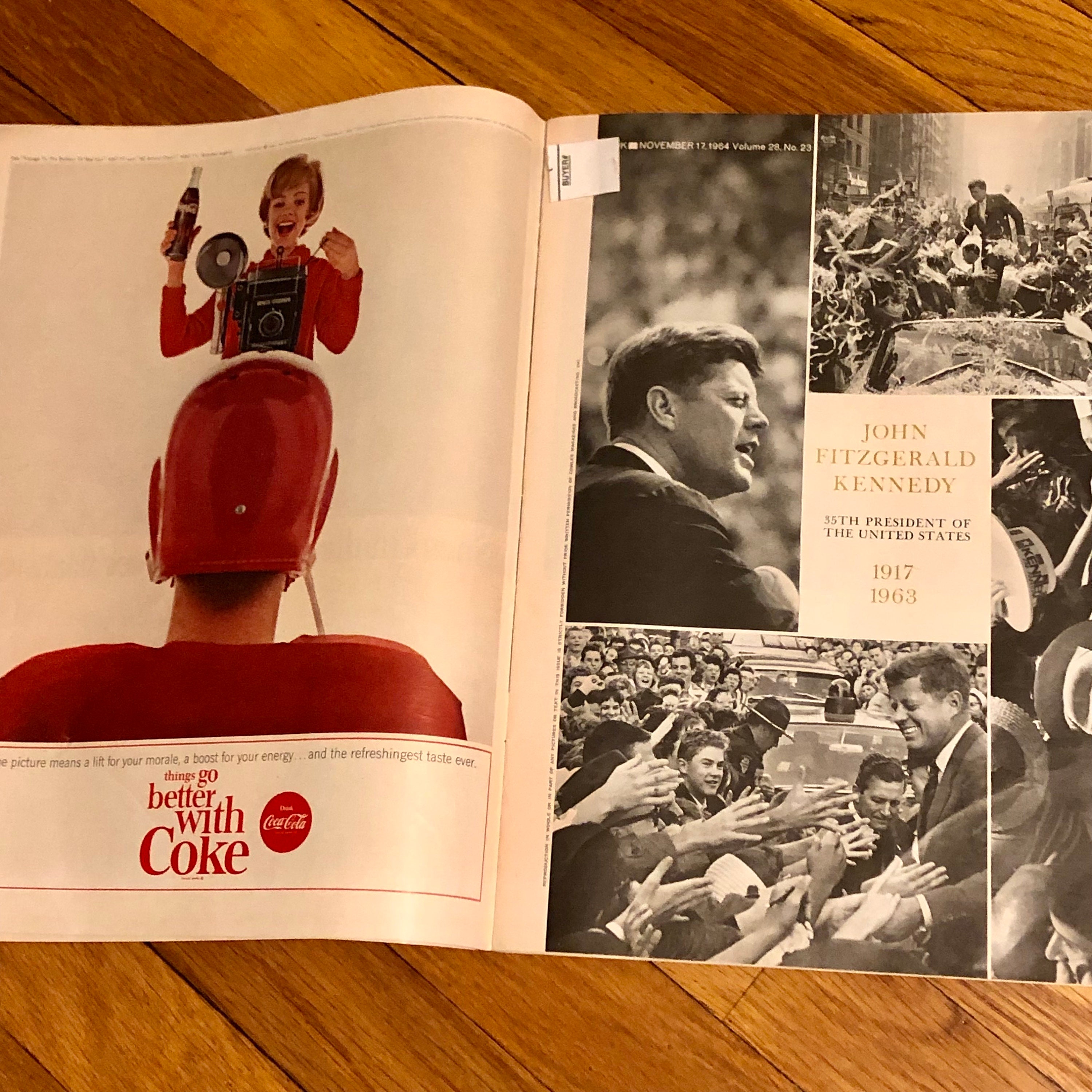 Vintage Look Magazines Lot of 2 JFK Memorial Issues December 3, 1963 ...