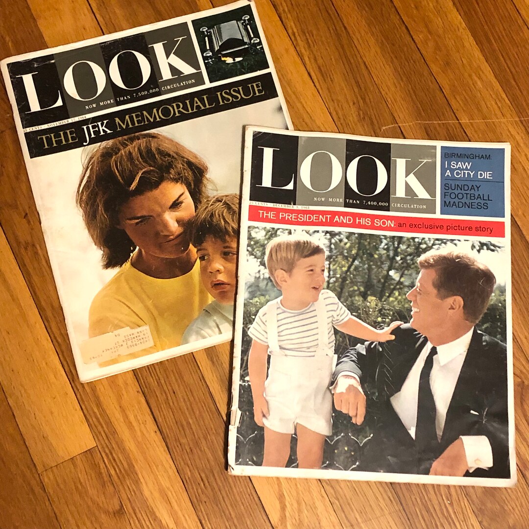 Vintage Look Magazines Lot of 2 JFK Memorial Issues December 3, 1963 and November 17, 1964 ...