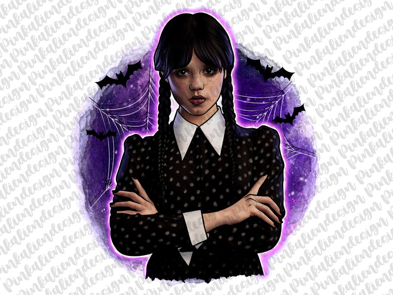 Miércoles Addams Png Jenna Ortega Png Addams Family Png - Etsy México