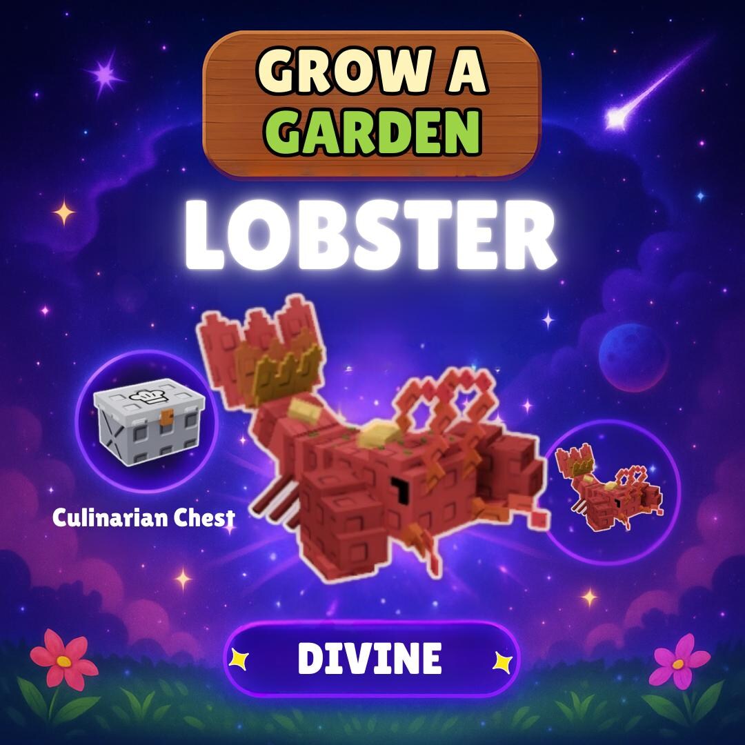 Lobster Thermidor Divine Pet | Grow a Garden Roblox | Delivery Trade ...