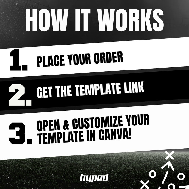 Stadium Lights Customizable Canva Football Schedule Template - Etsy