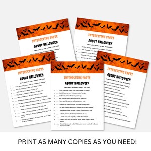 Halloween Trivia Game | Printable Trivia Game | October Trivia ...