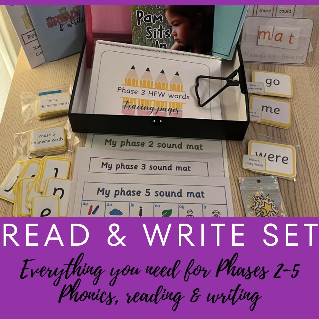 Reading Writing Phonics Read & Write Set Phase 2 Phase 3 - Etsy