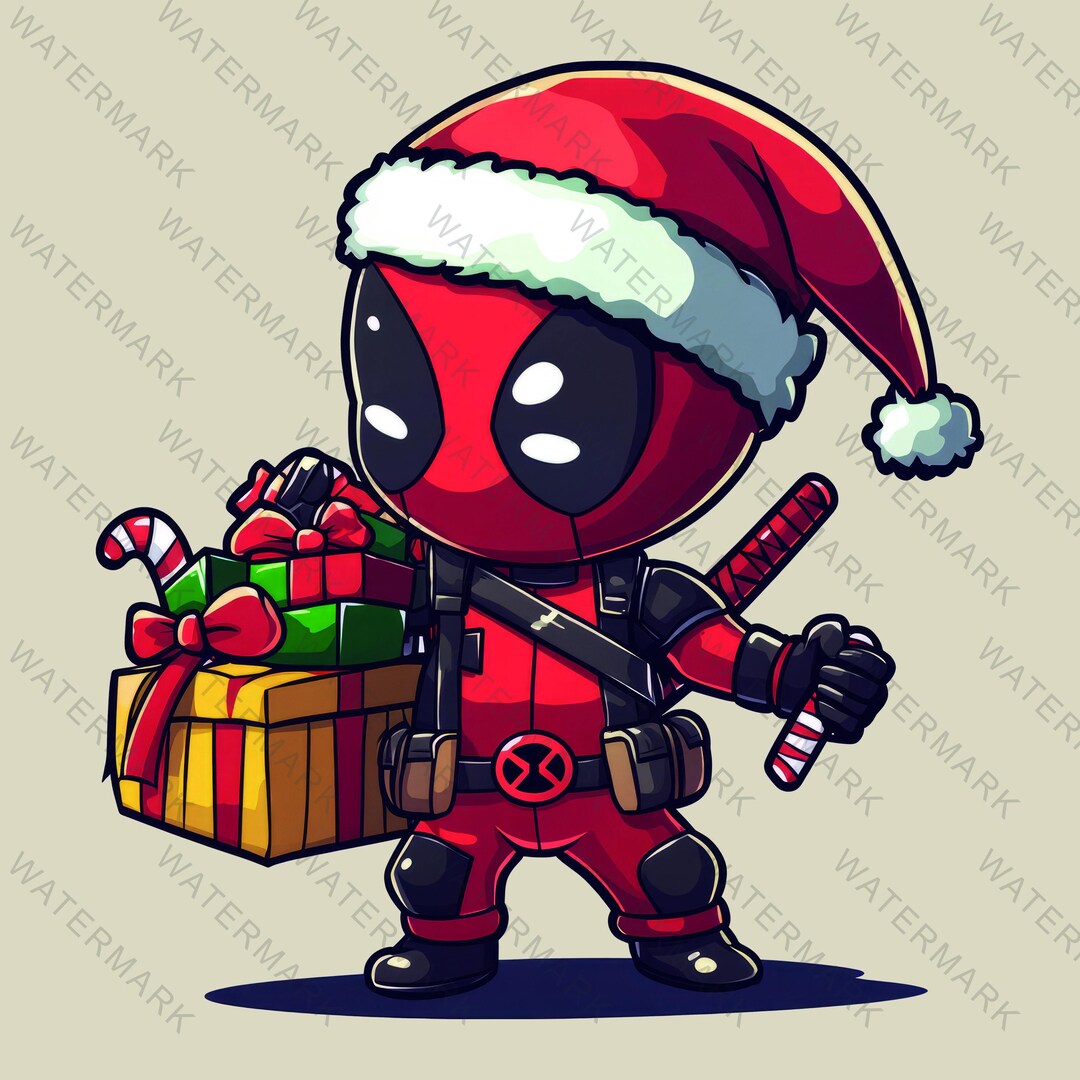 Christmas Deadpool PNG: Cricut Cutting File - Etsy