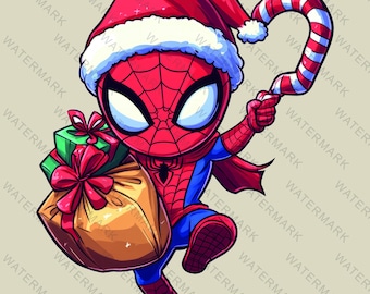 Spider Christmas SVG Santa Hat Layered Spider Spider Santa PNG ...