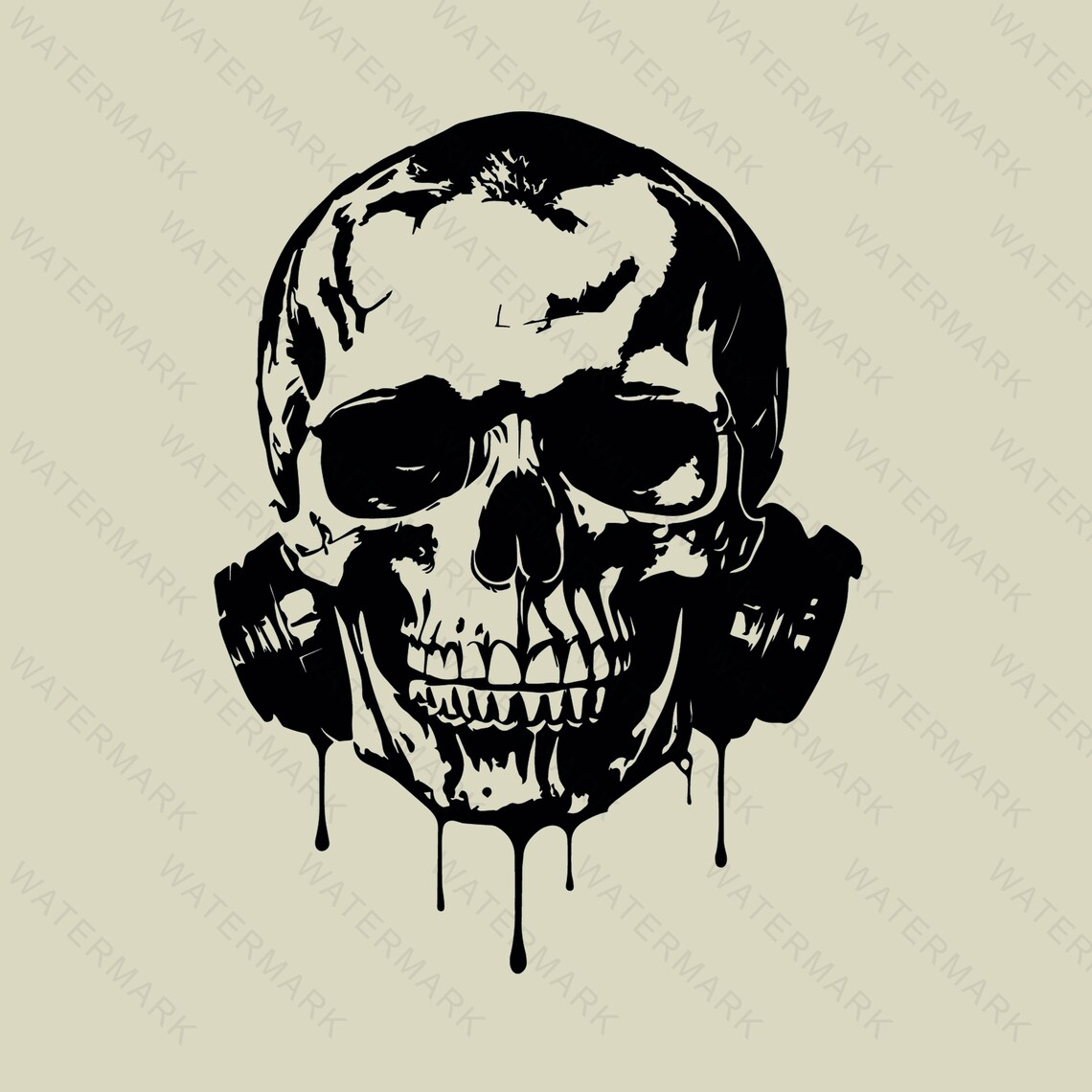 Skull Svg File, Skull Vector, Skull Svg Vector Silhouette, Sugar Skull ...