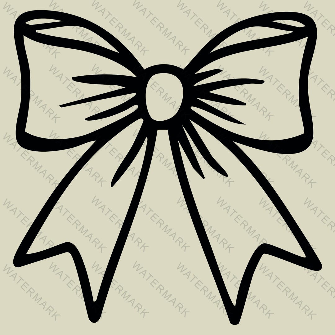 Kitty Bow SVG: Kawaii Cat Bow Clipart, Cut File (digital Download ...
