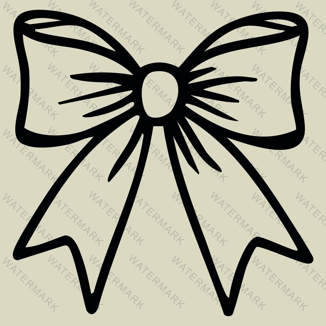 Kitty Bow SVG: Kawaii Cat Bow Clipart, Cut File (digital Download ...