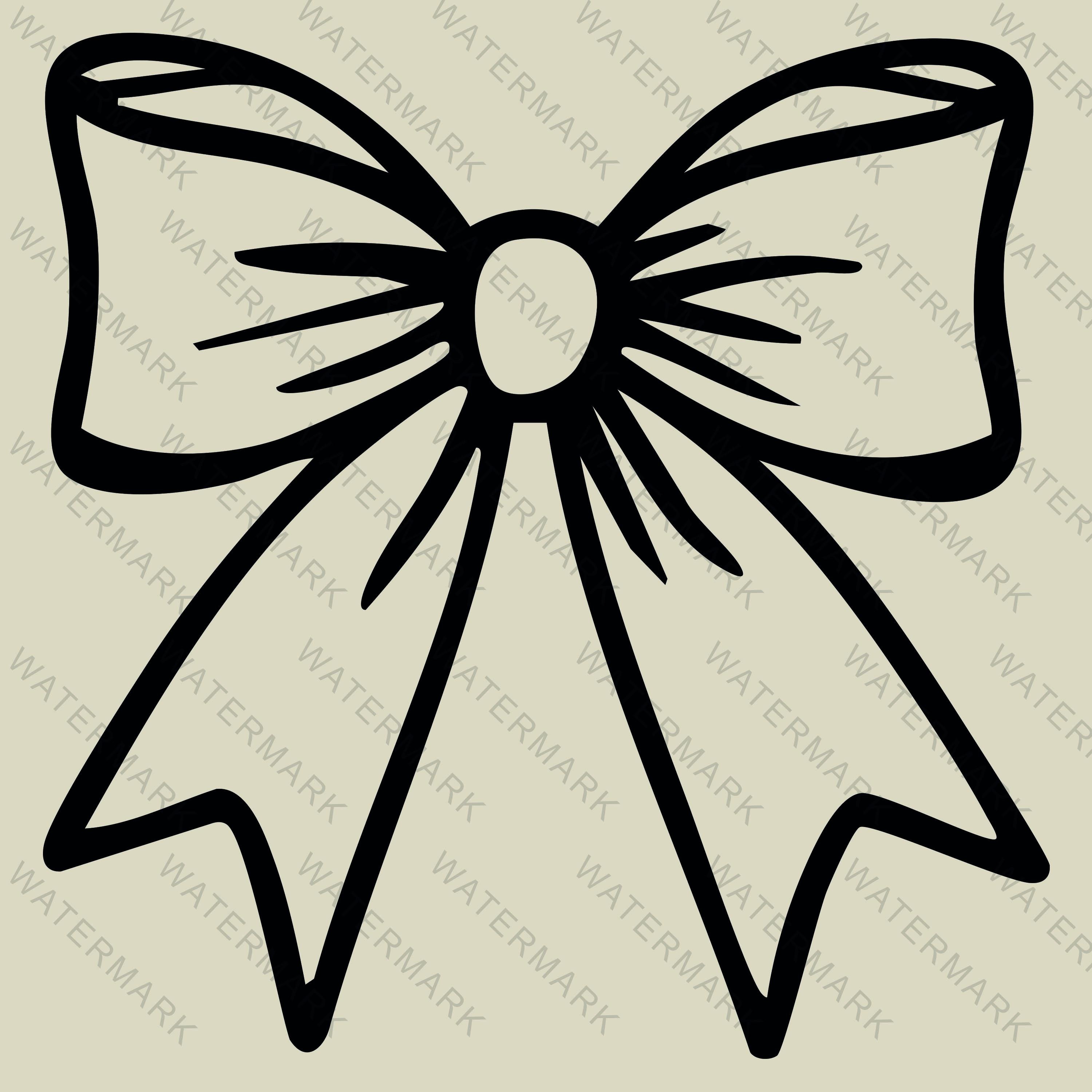 Kitty Bow SVG: Kawaii Cat Bow Clipart, Cut File (digital Download ...