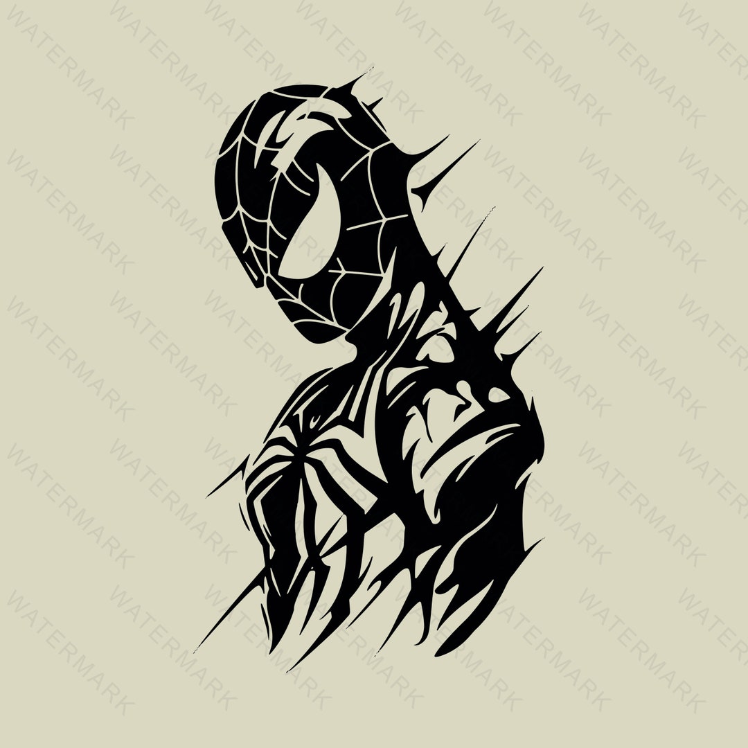 Spiderman Svg, Spiderman Decoration ,spiderman Silhouette, Cutting ...