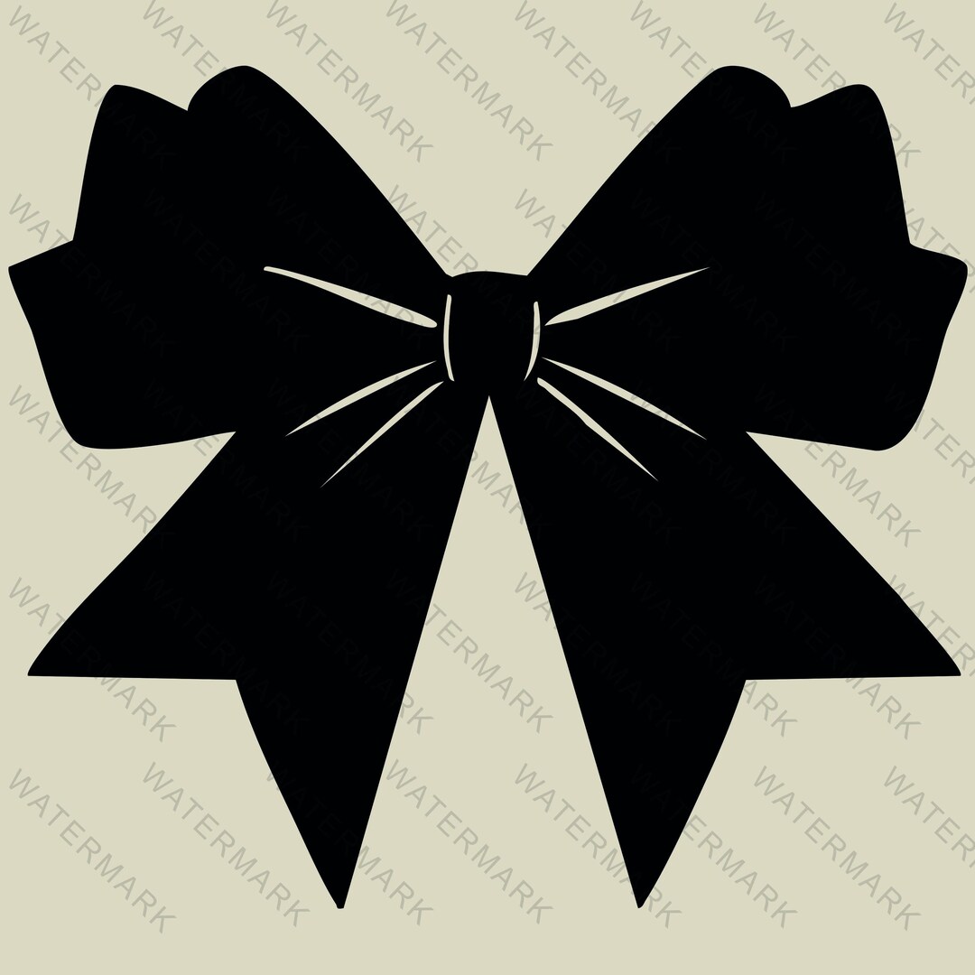 Kawaii Kitty Bow Clipart: SVG, PNG, PDF Files - Etsy