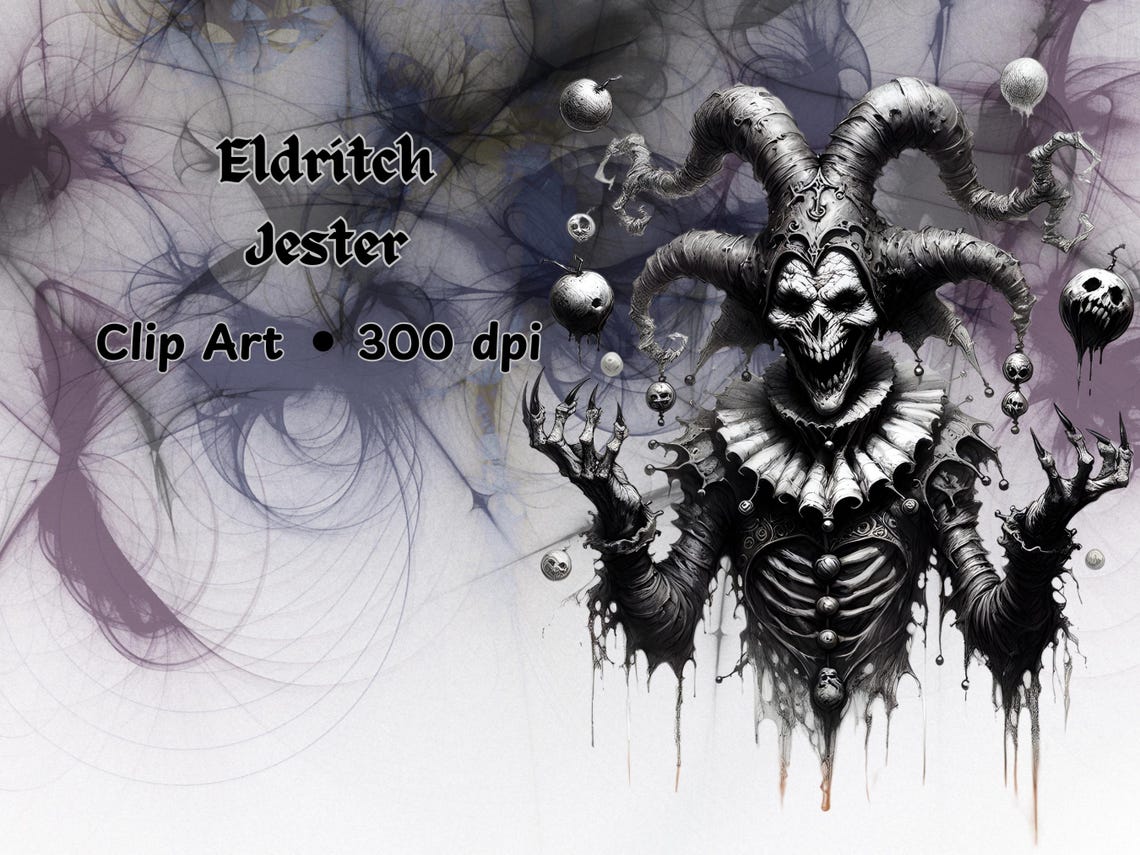 Eldritch Jester Png, Horror Lovers, Lovecraft Lore, DND Character, Dark ...