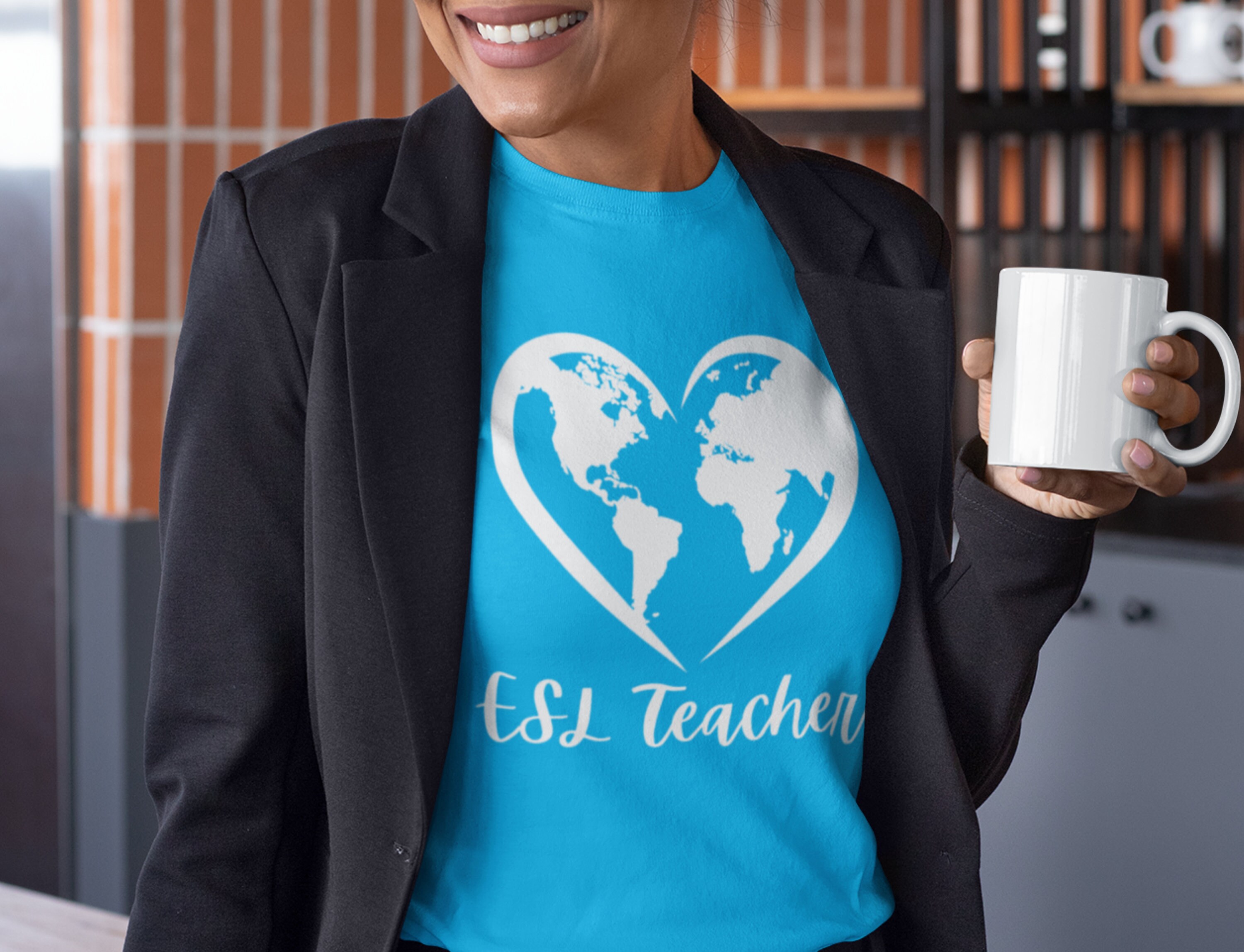 ESL Teacher Shirt PNG Design: Digital Download for Language Educators ...