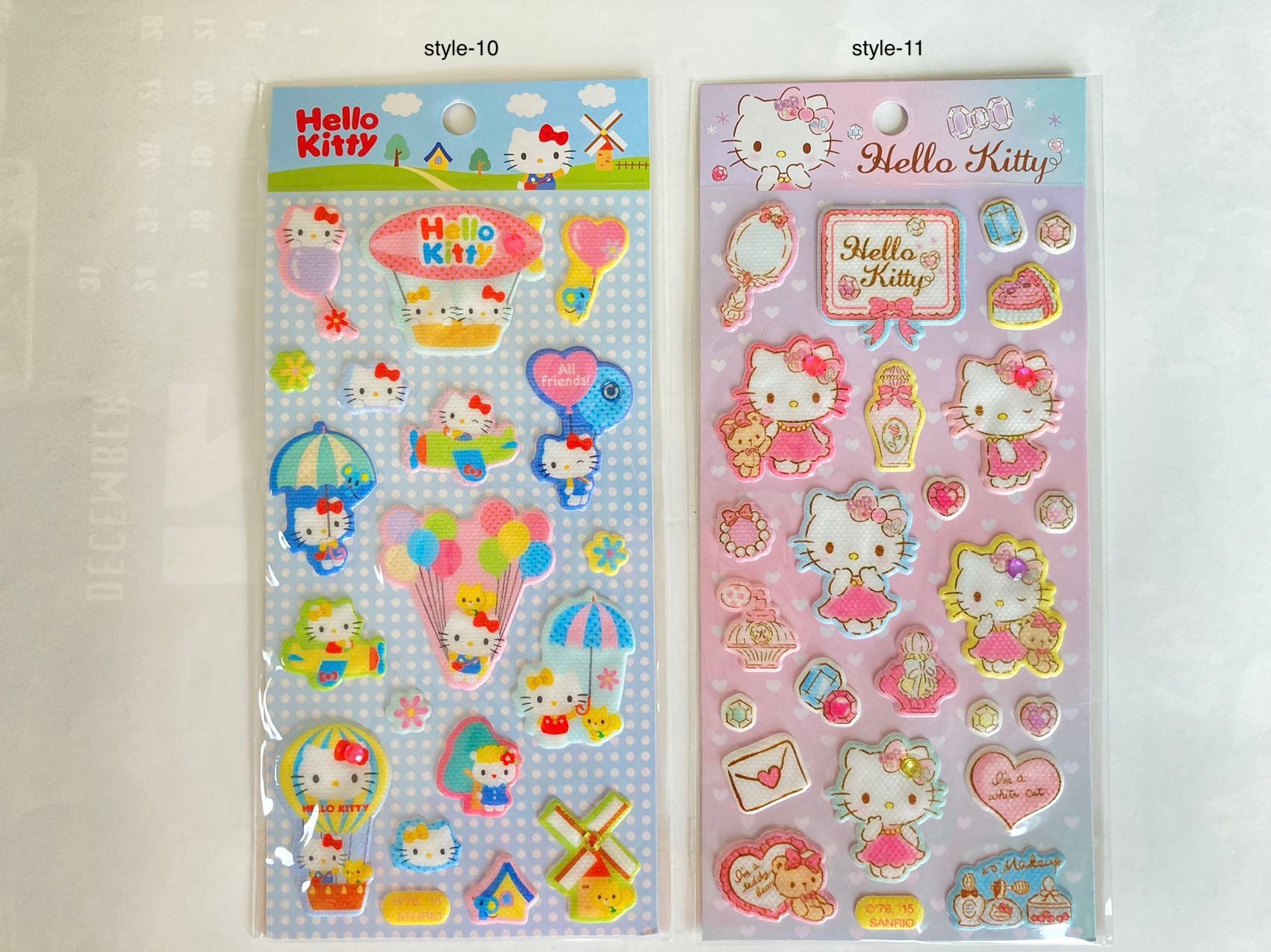 Kawaii Cartoon Kitty Stickers Cute Cat Stickers 3D Deco Stickers, Craft ...