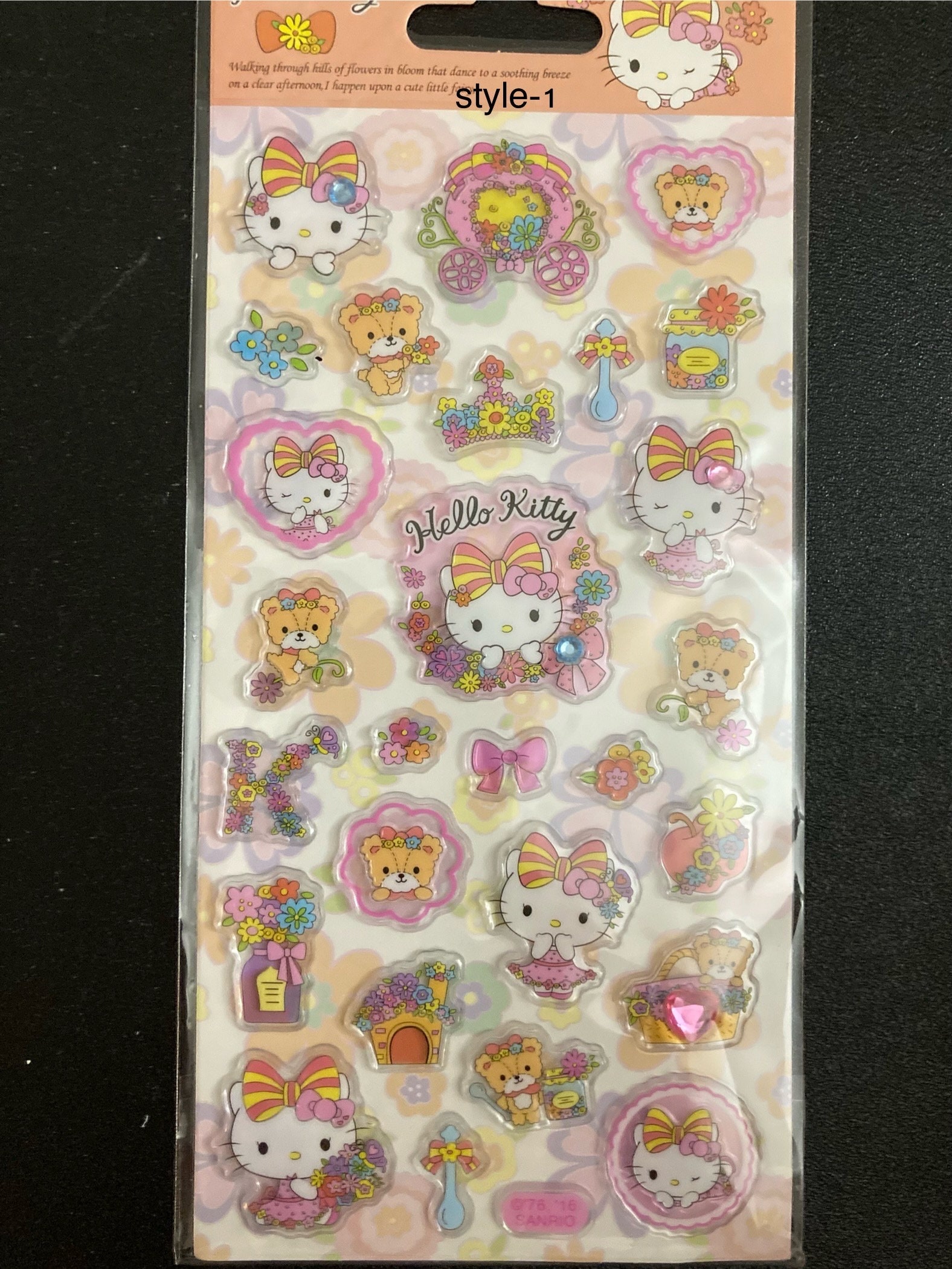 Kawaii Cartoon Kitty Stickers Cute Cat Stickers 3D Deco Stickers, Craft ...