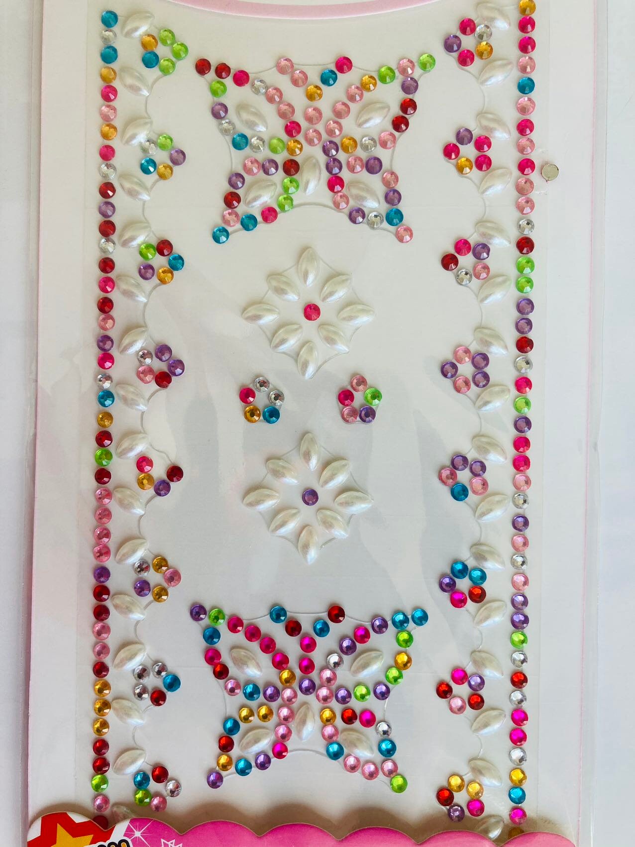 3D Rhinestone Glitter Shiny Stickers, Mix Colorful Gems, Acrylic Self ...