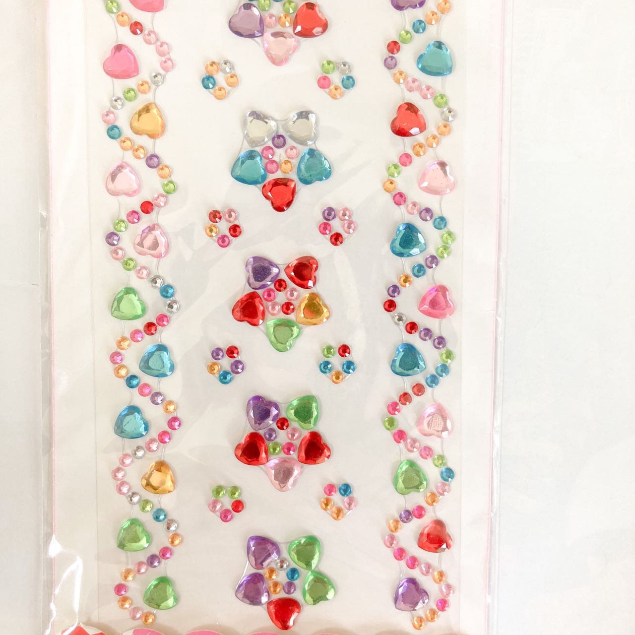 3D Rhinestone Glitter Shiny Stickers, Mix Colorful Gems, Acrylic Self ...