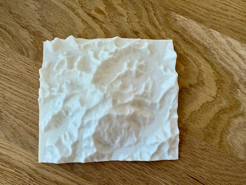 Denali 3D Printed Topographic Model – Mount Mckinley Alaska Miniature ...