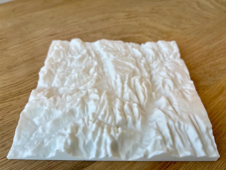 Zion National Park 3D Printed Topographic Model – Utah Canyon Miniature ...