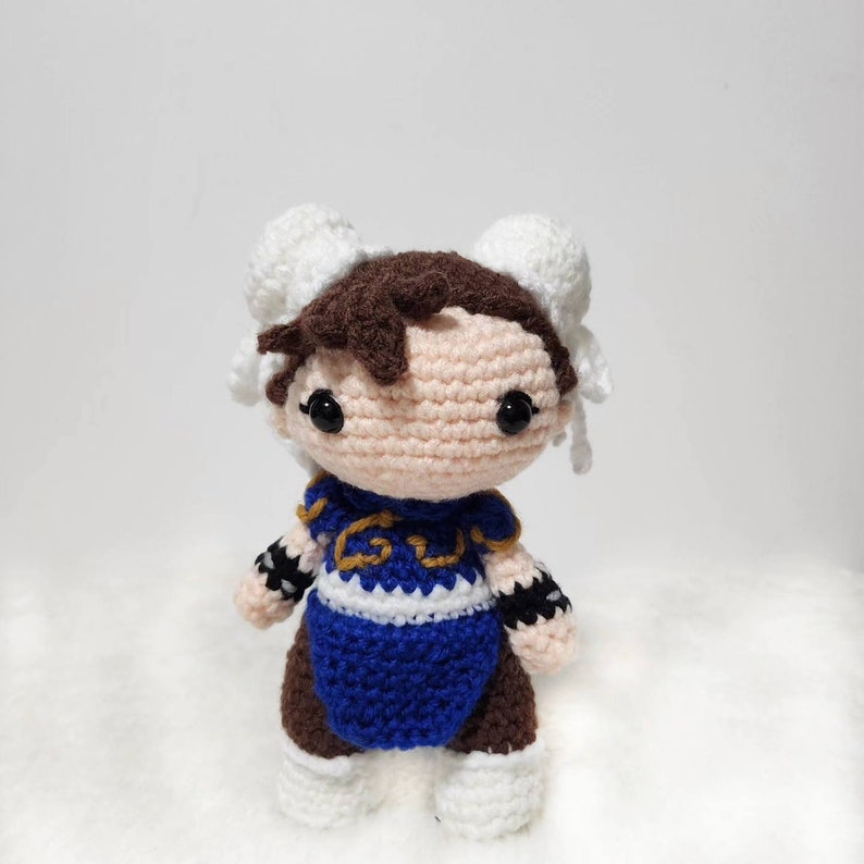 Chun Li Crochet Amigurumi - Etsy