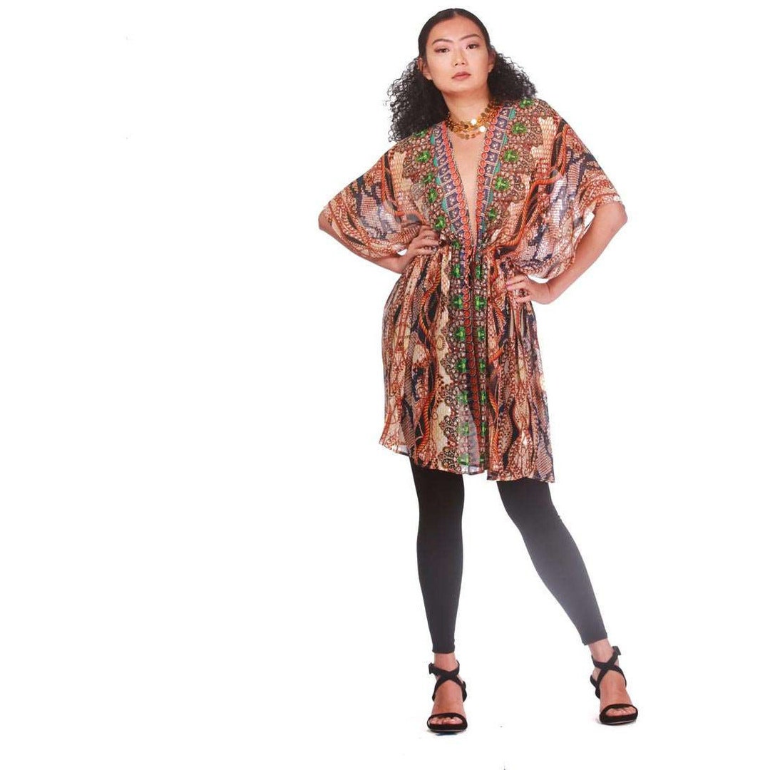 Paradise Snakeskin Print Beachwear & Duster - Etsy