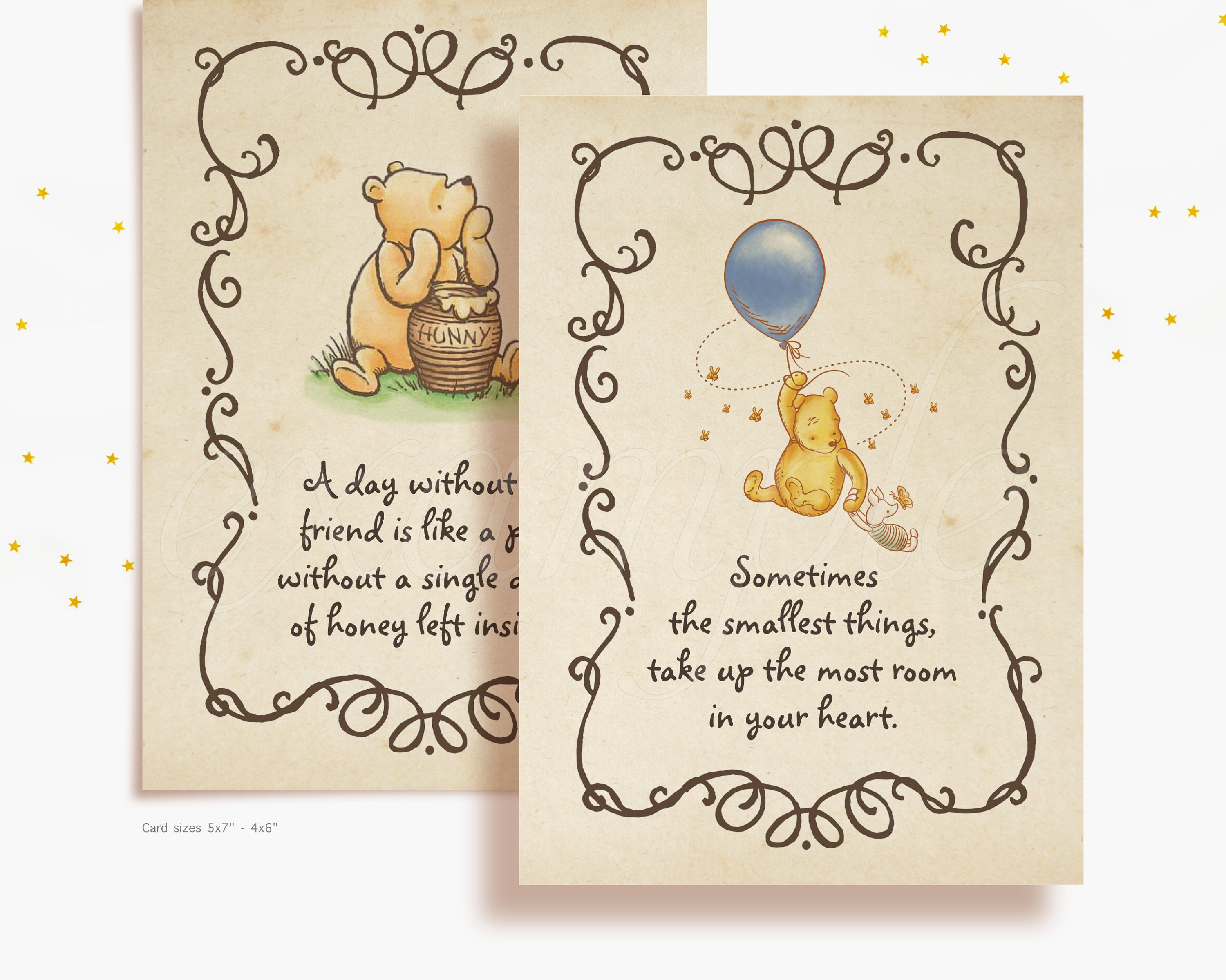 Winnie the Pooh Quotes Baby Shower Centerpiece 16 BIG PACK Decoration ...