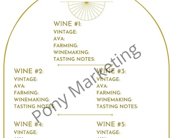 Printable Wine Tasting Notes - Etsy UK