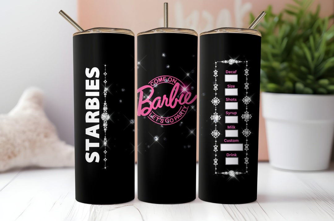 Barb Starbies PNG Design. Barb und Starbucks. Schwarz und Pink mit ...