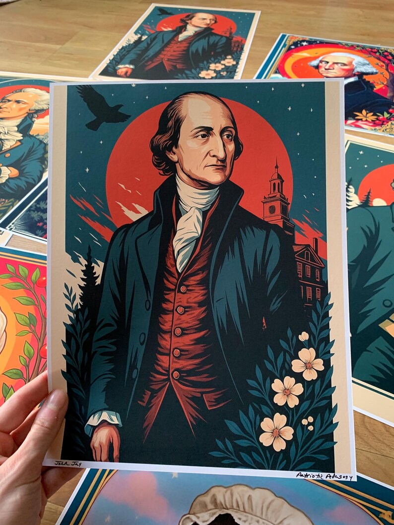 Founding Fathers Wall Art Set of 3 – American History Prints, Patriotic ...