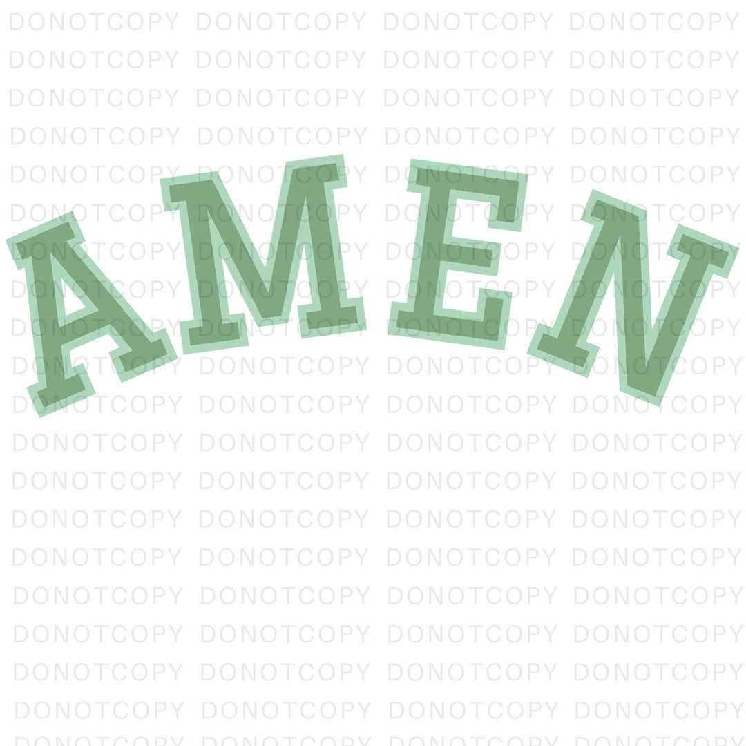 AMEN PNG Design Christian PNG Jesus Design Amen - Etsy