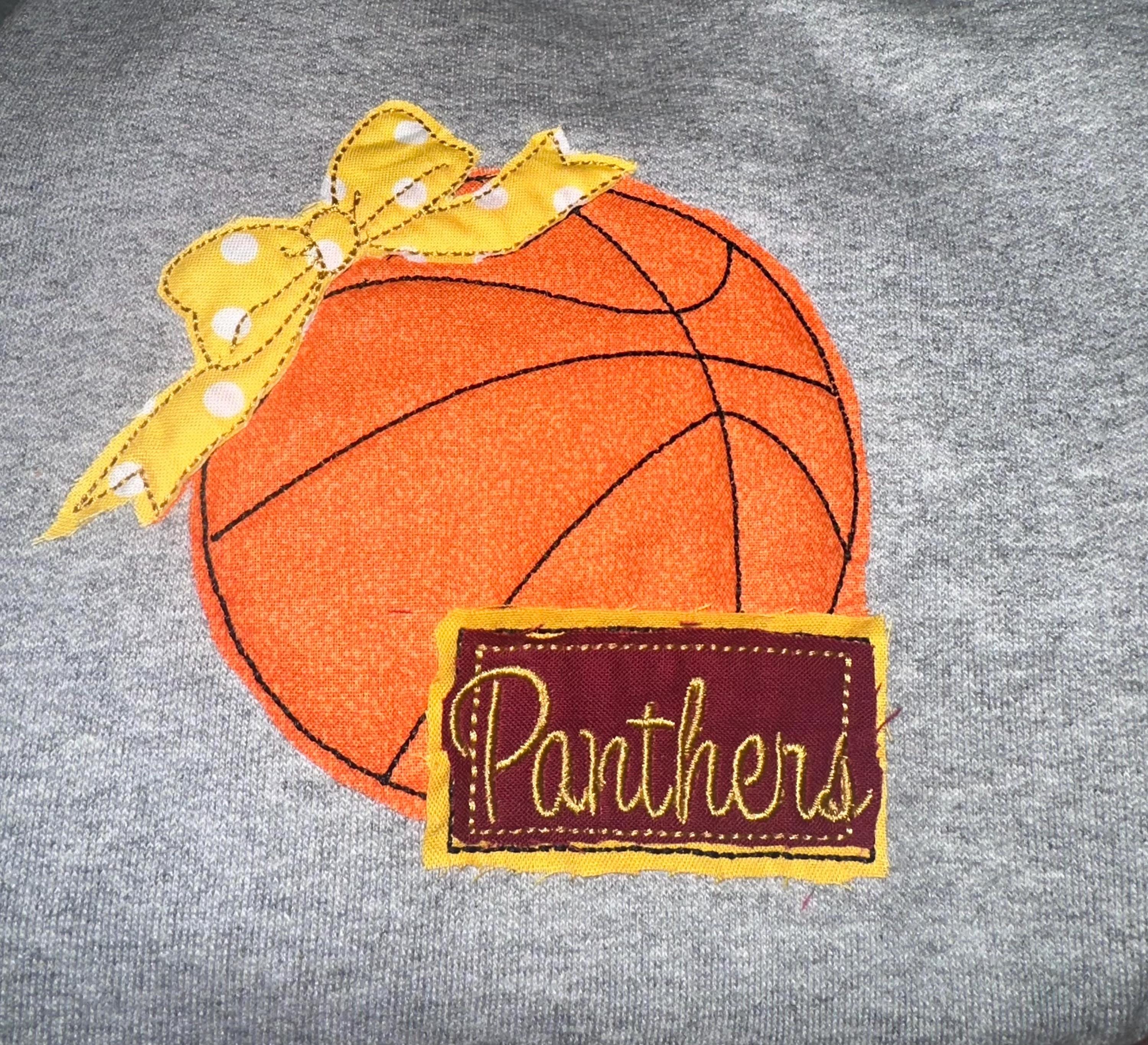 Custom Basketball With Bow Embroidery - Etsy
