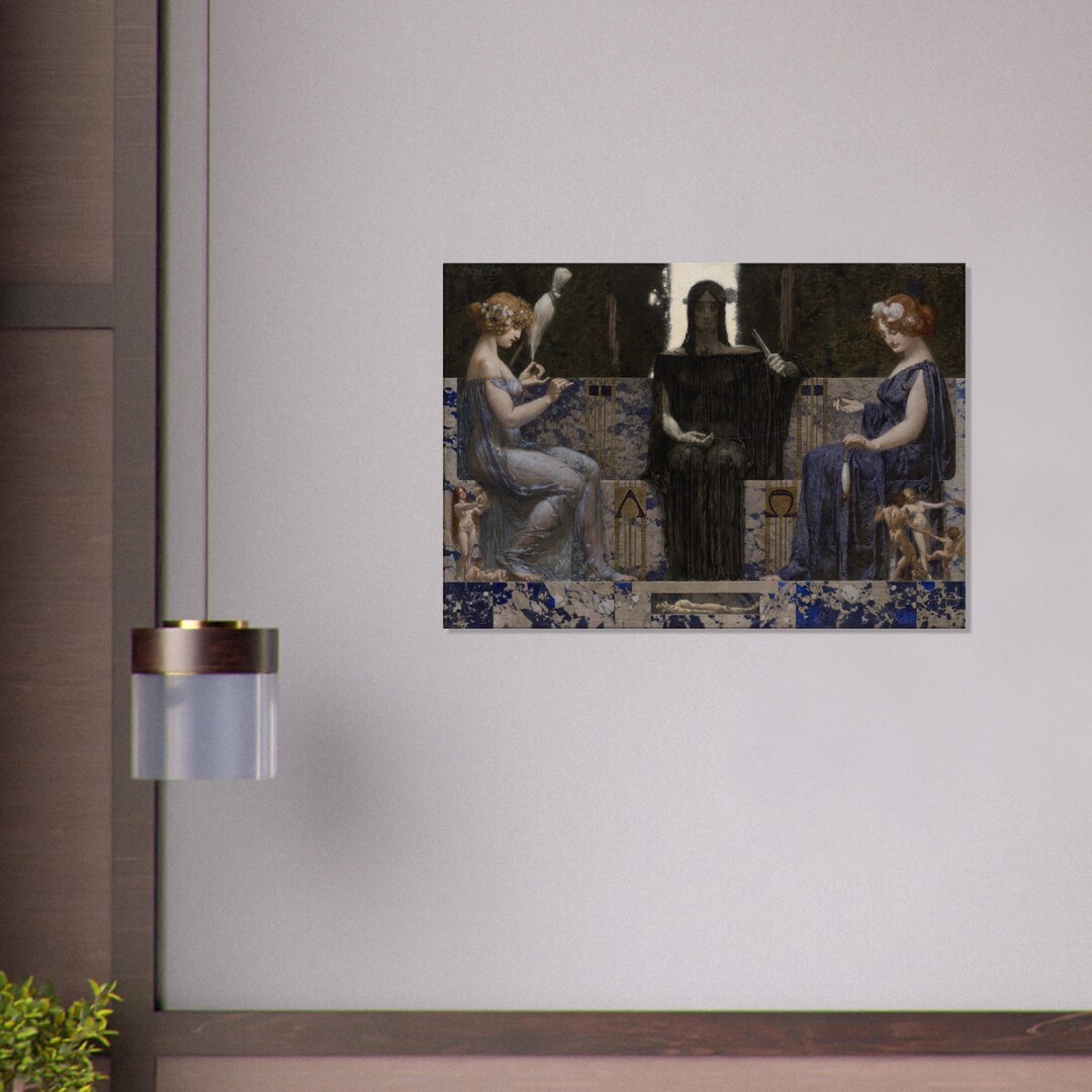 Alexander Rothaug the Three Fates circa 1910, Canvas Print - Etsy