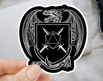 Mushroom D20 Sticker Polyhedral Dice Sticker Dice Sticker Rpg Sticker ...