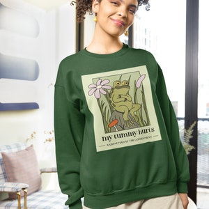 My Tummy Hurts & I'm Mad at the Government Sweatshirt Frog Sweatshirt ...
