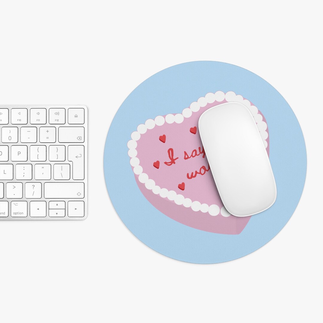 I Say Bad Words Pink Mouse Pad Aesthetic Swearing Curse Words Heart ...