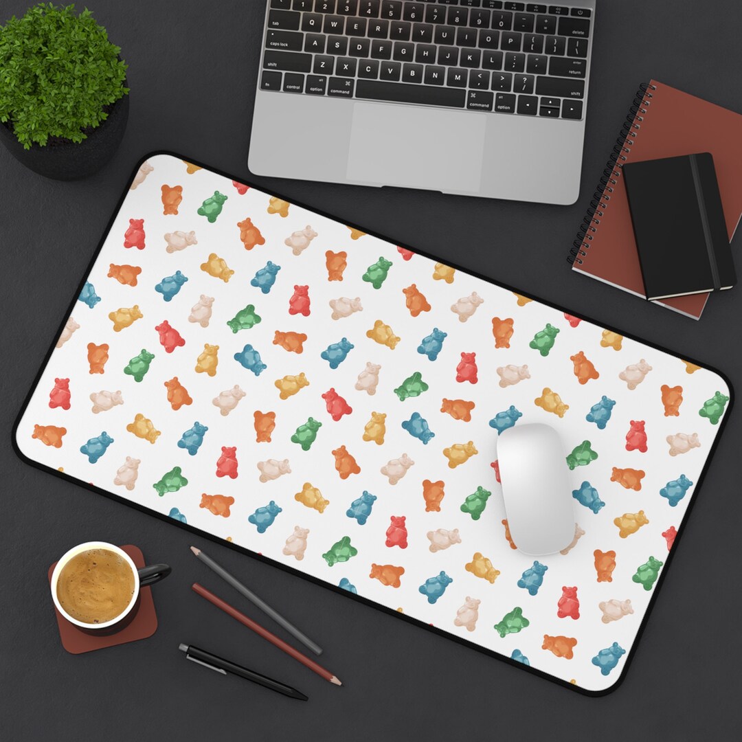 Colorful Bears Desk Mat, Trendy Workspace, Desk Accessories, Y2k ...