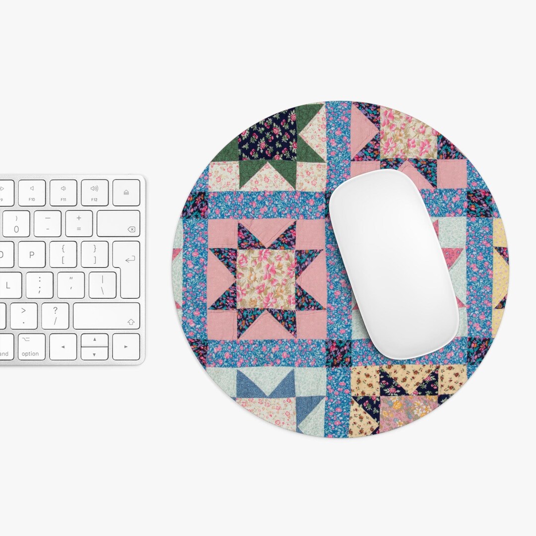 Quilt Mouse Pad Cottagecore Mouse Pad Cute Desk Mat Aesthetic Desk Cozy ...