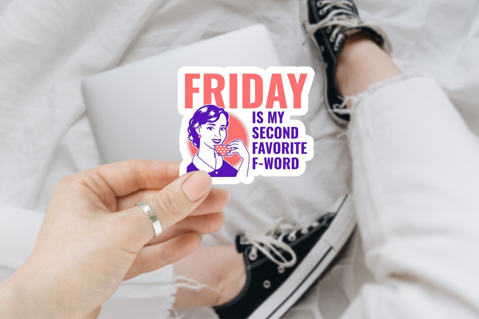 Friday is My Second Favorite F-word Sticker Work Humor Sarcastic Office ...