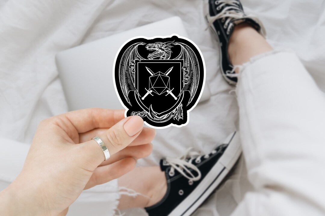 Dragon DND Stickers DND Dice Sticker D20 Sticker Rpg Sticker Tabletop ...