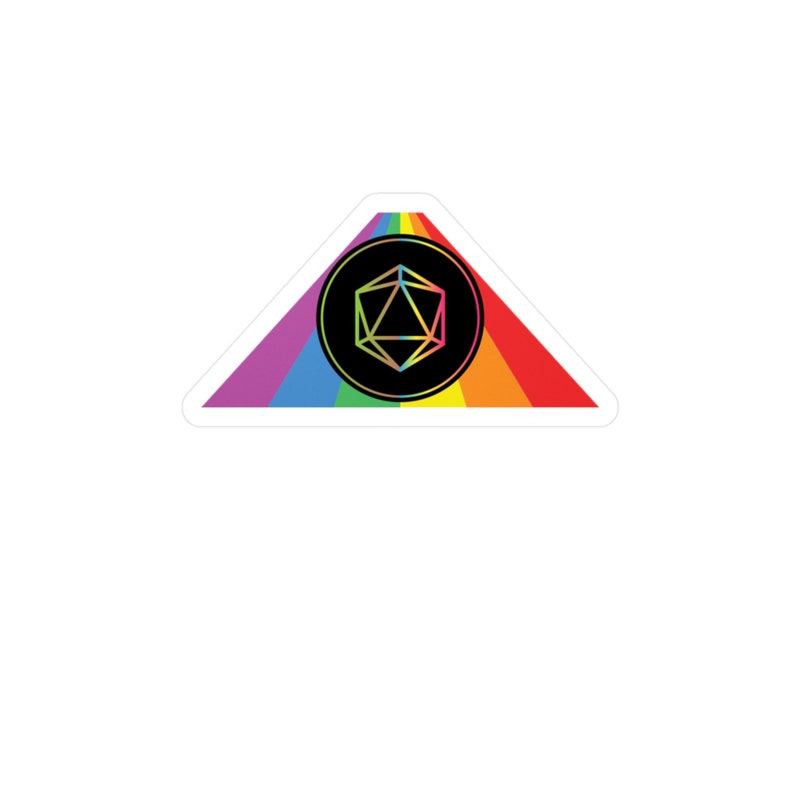 DND Stickers Pride Sticker DND Dice Sticker D20 Sticker - Etsy