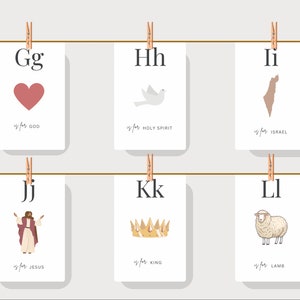 Alphabet Bible Flash Cards | Homeschool • Preschool • Daycare • Sunday ...