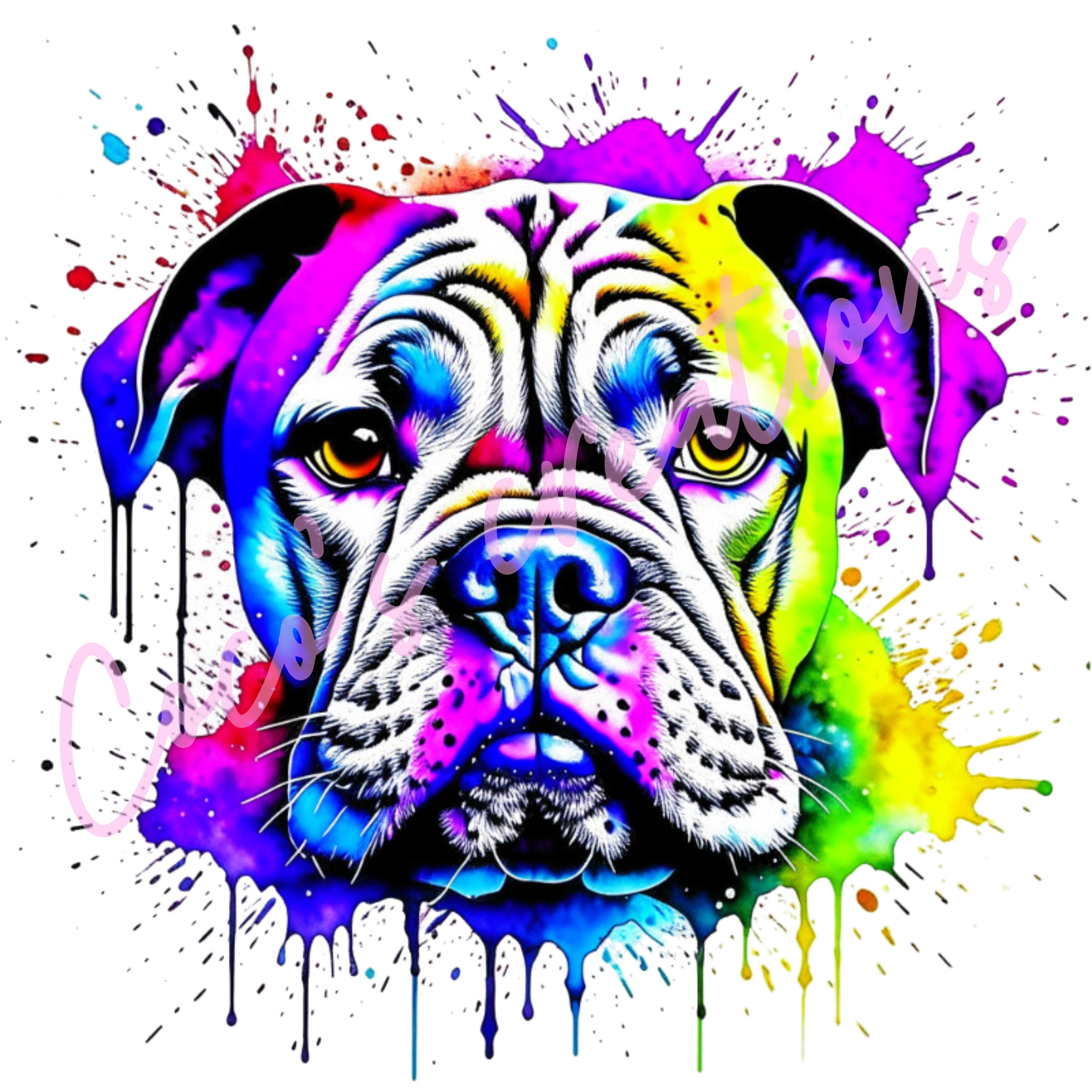 XL BULLY Paint Splash PNG Designs for Your Print on Demand - Etsy Australia