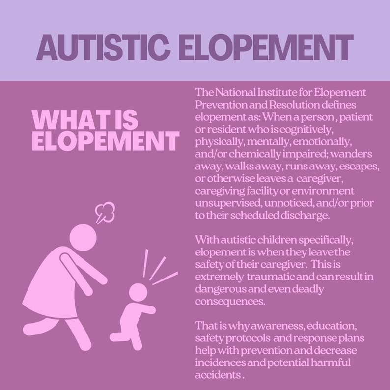 Autistic Elopement - Etsy