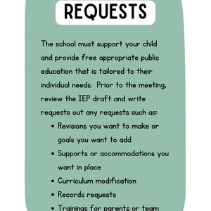 What to Include in an IEP Parent Input Statement - Etsy