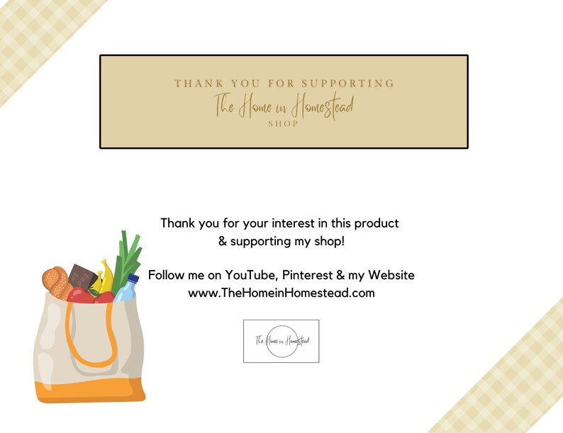 Detailed Color Coded Grocery List Printable With Departments & Blank ...