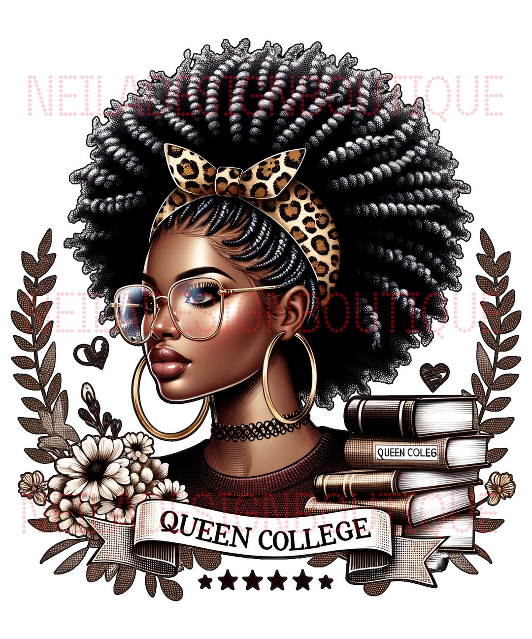 Black Girl Magic Melanin Queen College Black Woman PNG Book Girl Afro ...