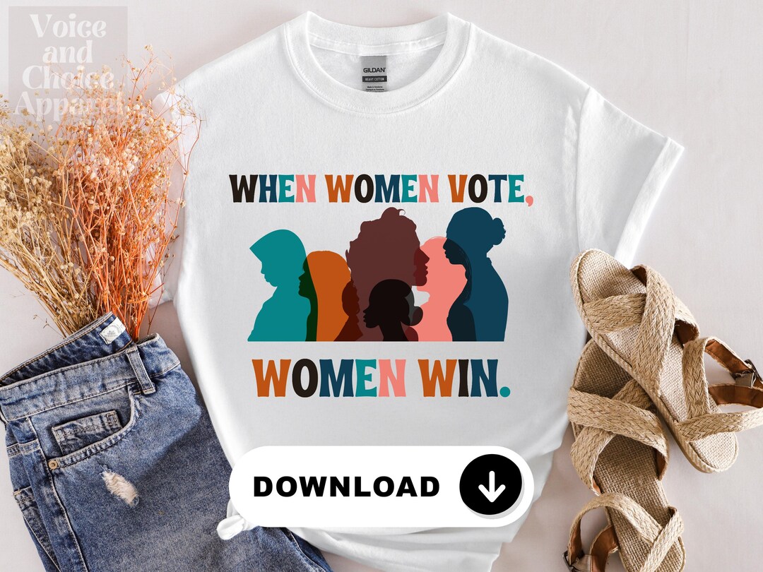 When Women Vote, Women Win, Vote 2024, Vote PNG, 2024 Election, Woman ...