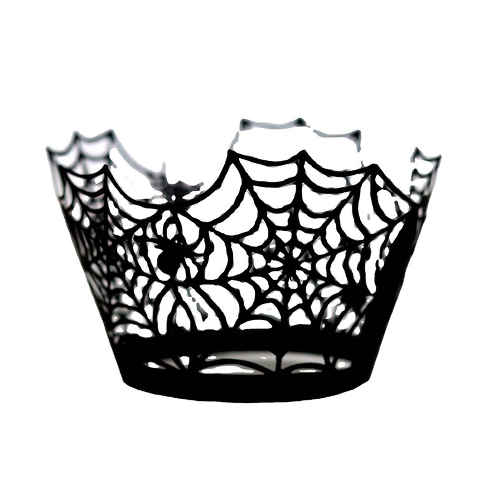 Spider Web Cupcake Wraps - Etsy