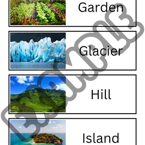 Landform Alphabet and Word Cards - Etsy